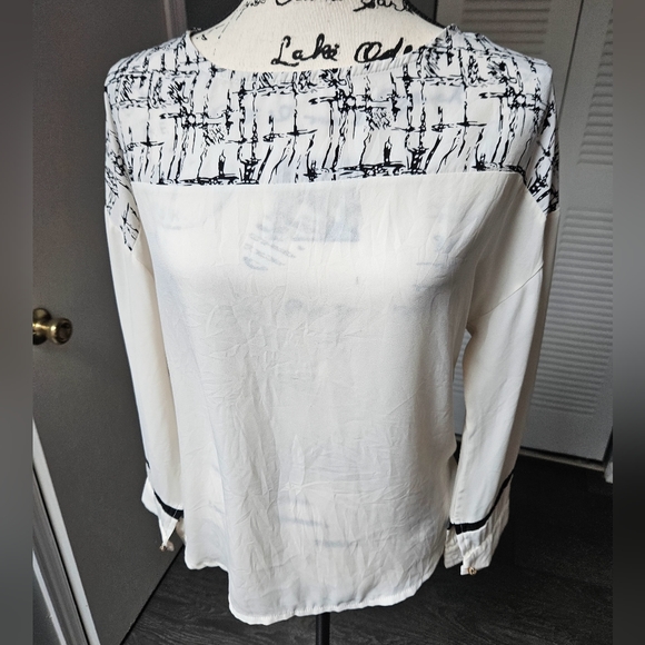 loveholic | Tops | Love Holic Sheer White Blouse | Poshmark